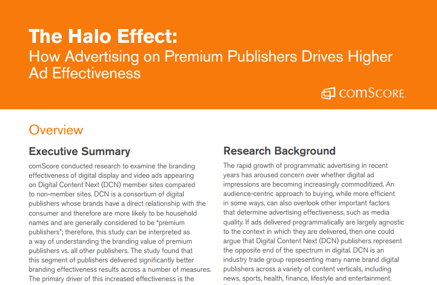 The Halo Effect: How Advertising on Premium Publishers Drives ...