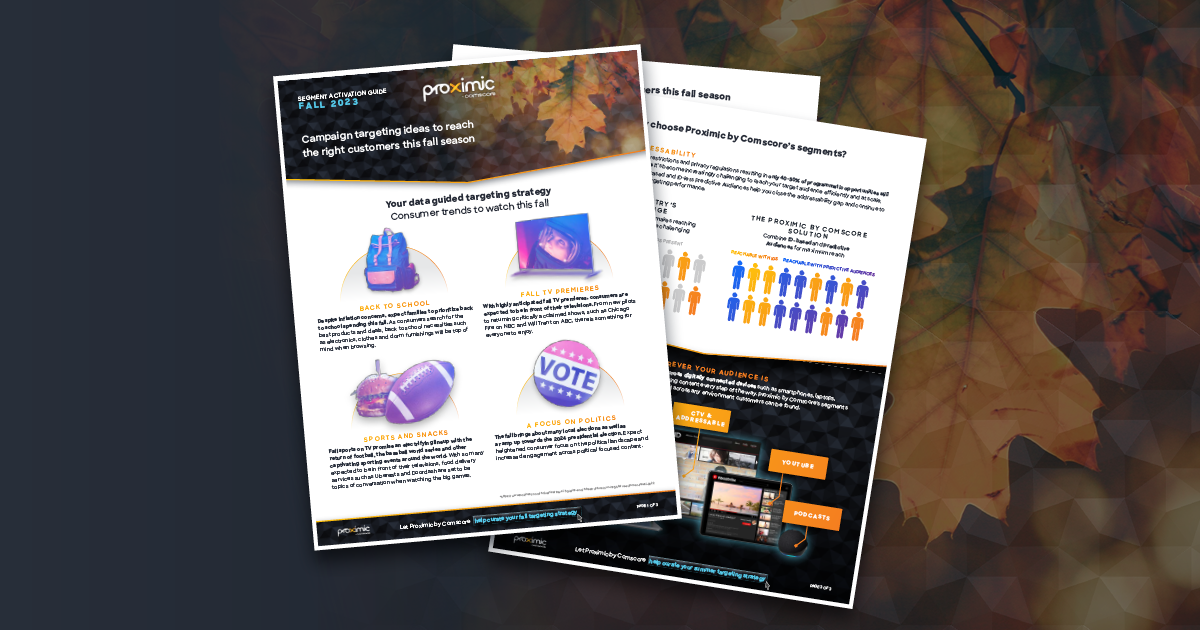 Fall Segment Guide 2023 - Comscore, Inc.